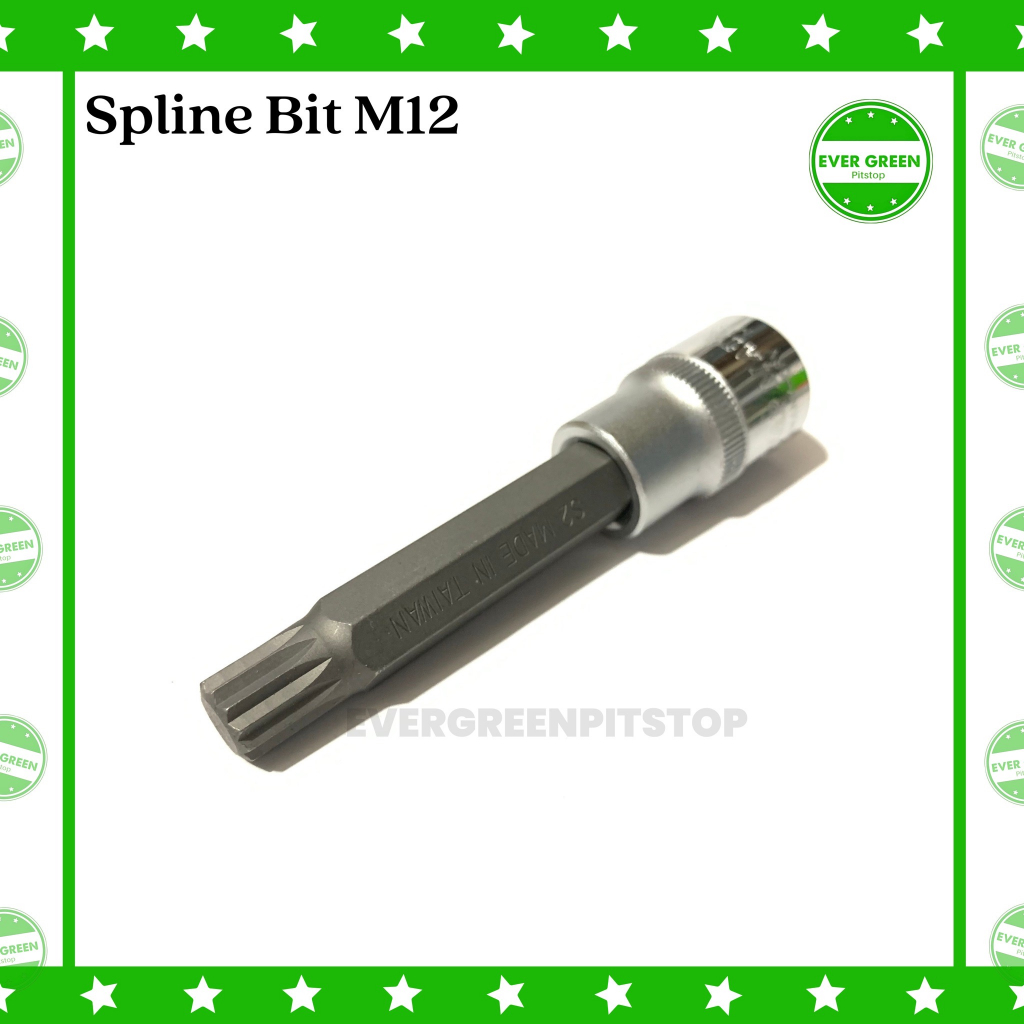 Jual Splin Bit M12 Mata Kunci Sok Bintang Segi Duabelas Spline Bit ...