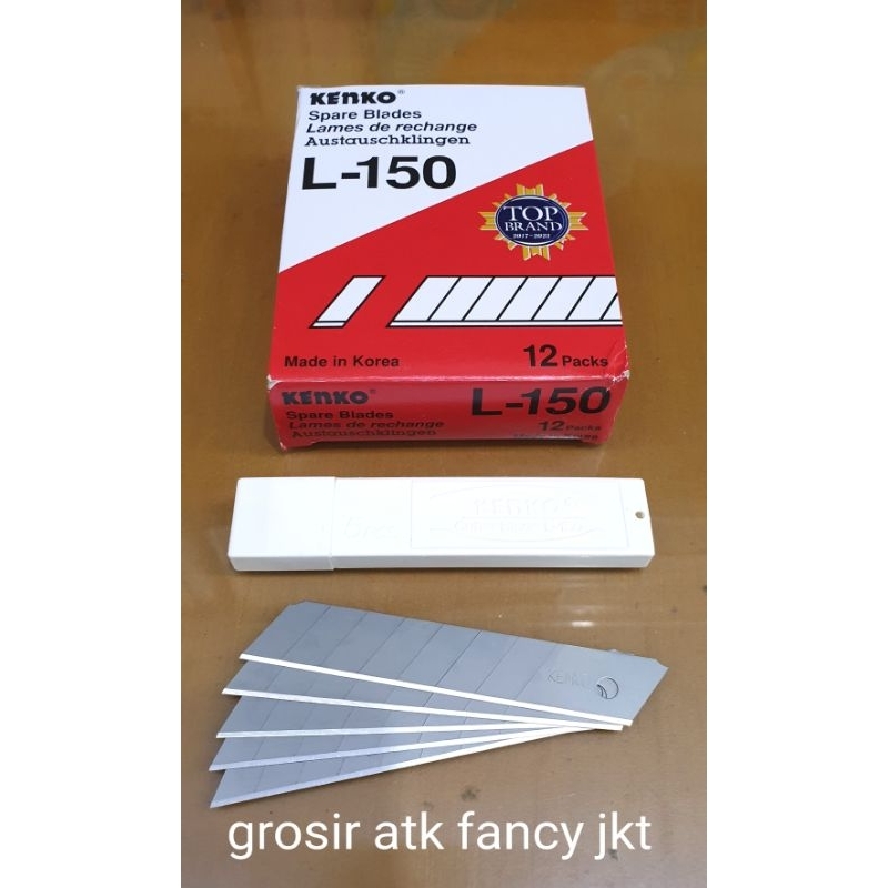 Jual L 150 Cutter Blade Refill Isi Pisau Pemotong Kenko L-150 (1 tube ...