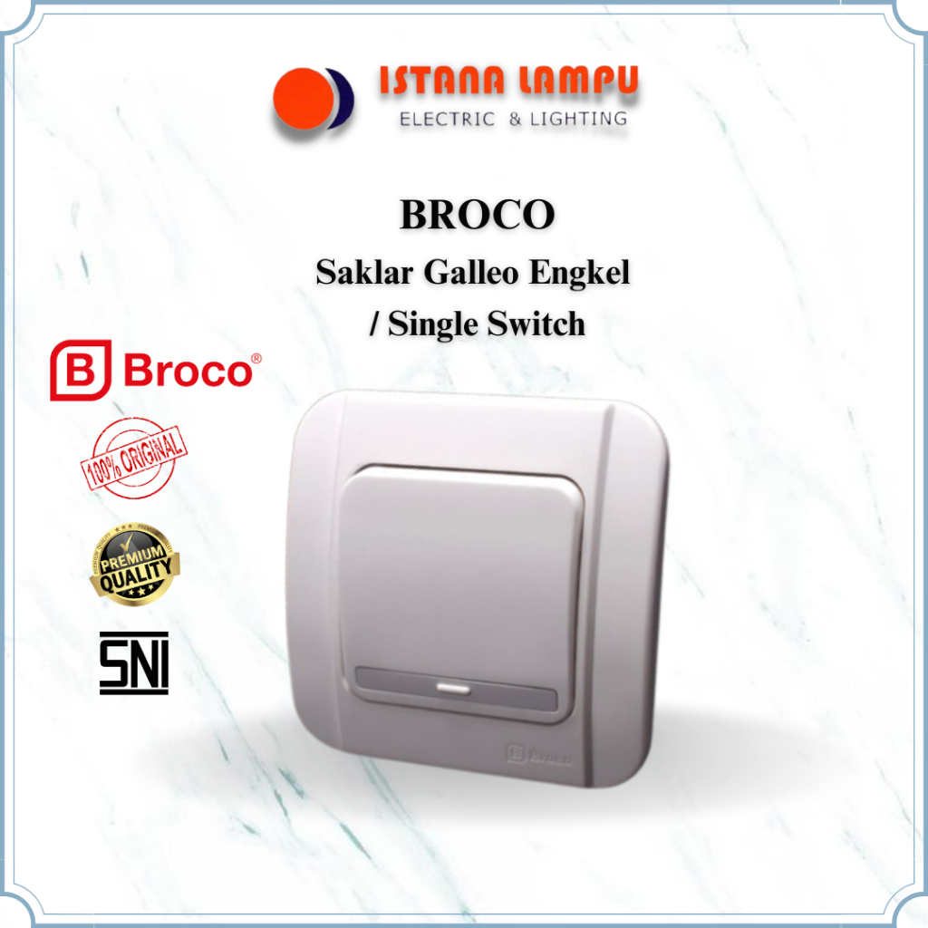 Jual Saklar Broco Galleo Seri / Double Switch dan Saklar Engkel Switch ...