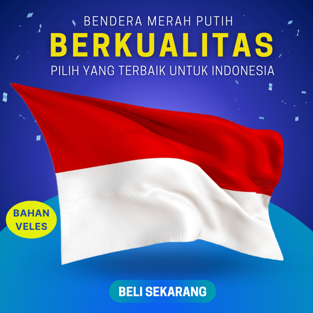 Jual Bendera Merah Putih Agustusan Bendera Indonesia Ukuran Besar Kecil ...