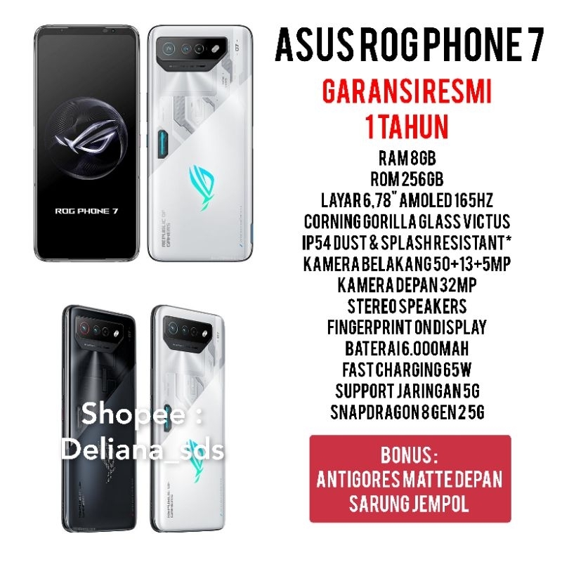 Jual Asus ROG Phone 7 8/256 Garansi Resmi 1 Tahun Asus ROG 7 8/256 | Shopee Indonesia