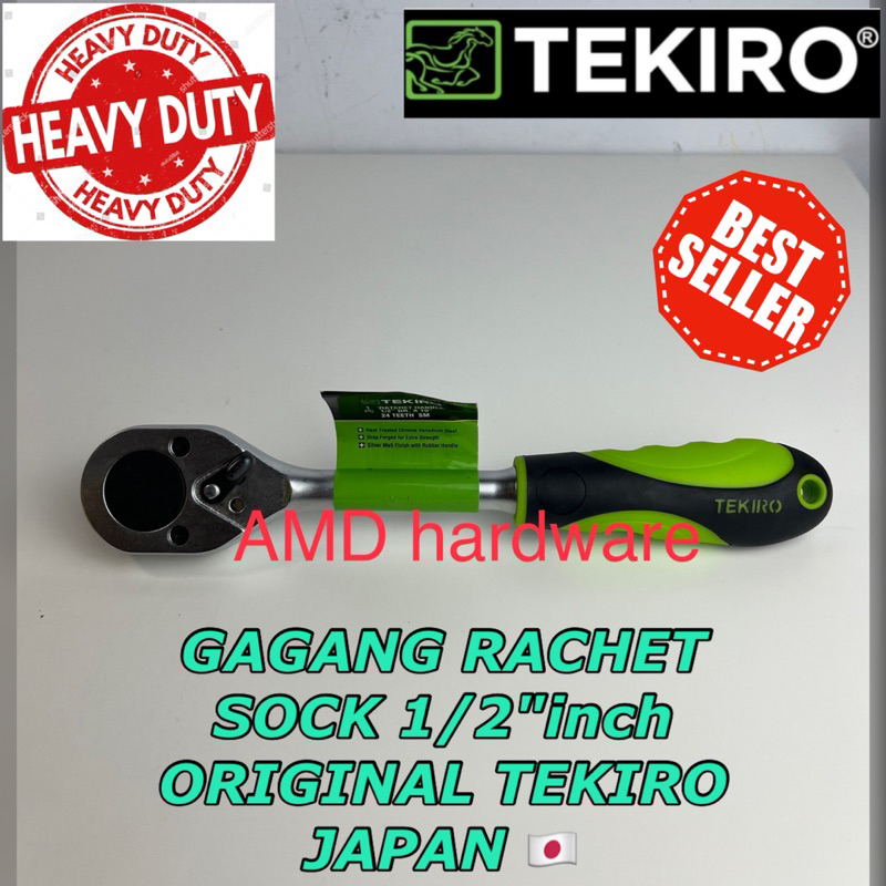 Jual Rachet Wrench Kunci Gagang Socket Ratchet 1/2 Inch 36 T Sok TEKIRO ...