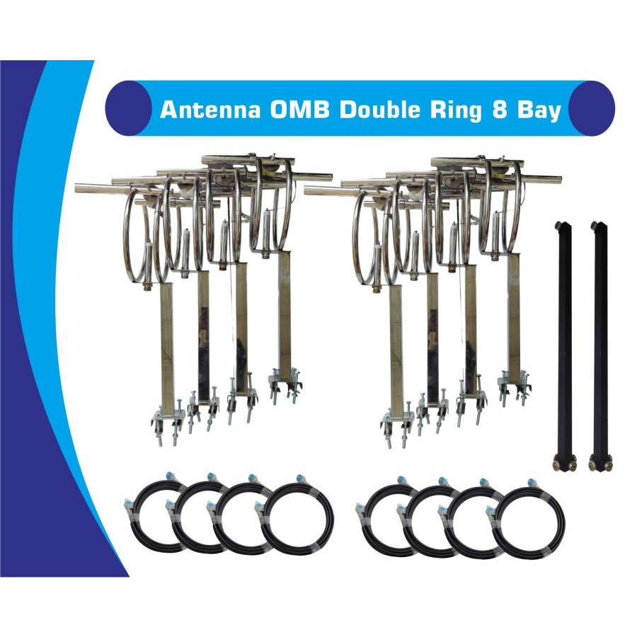 Jual Antena FM Antenna OMB Double Ring 8 Bay | Shopee Indonesia