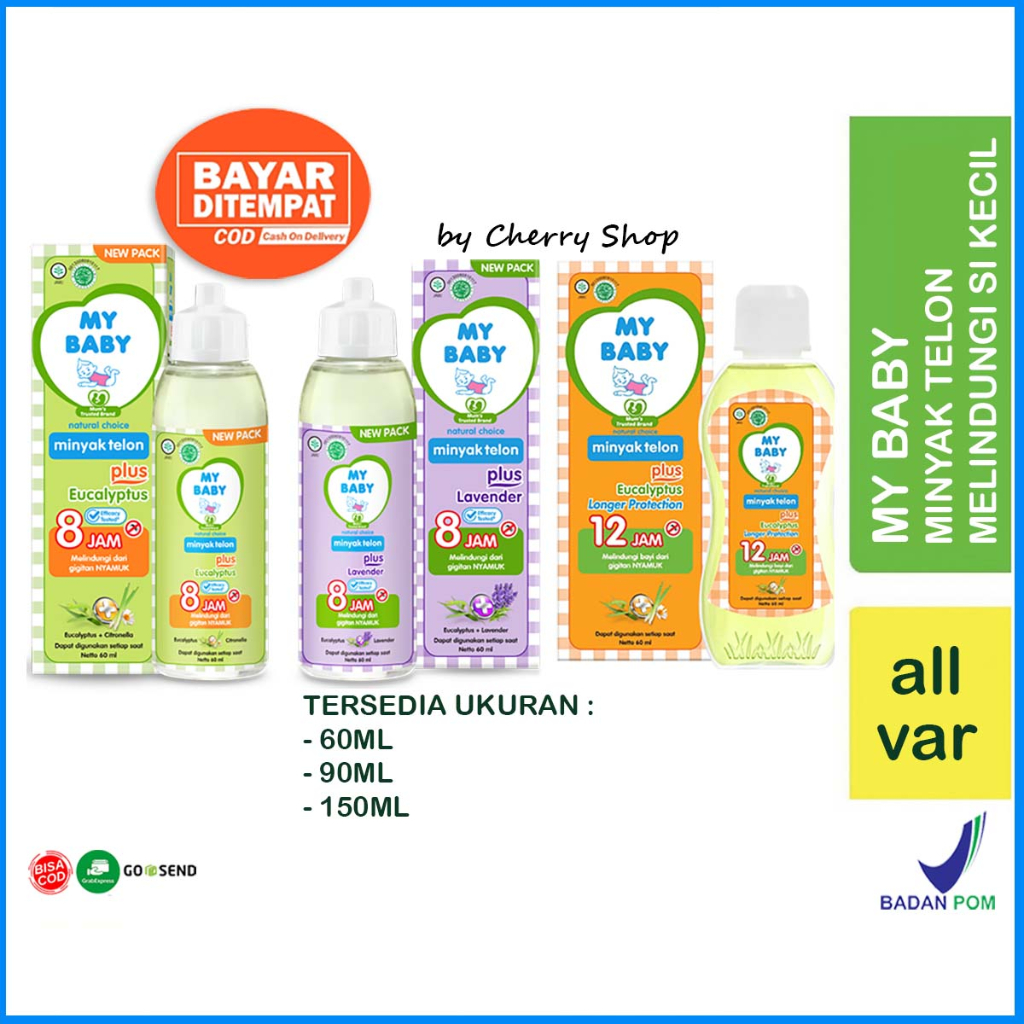 Jual [60ML | 90ML | 150ML | MINYAK TELON | BPOM] MY BABY minyak Telon ...