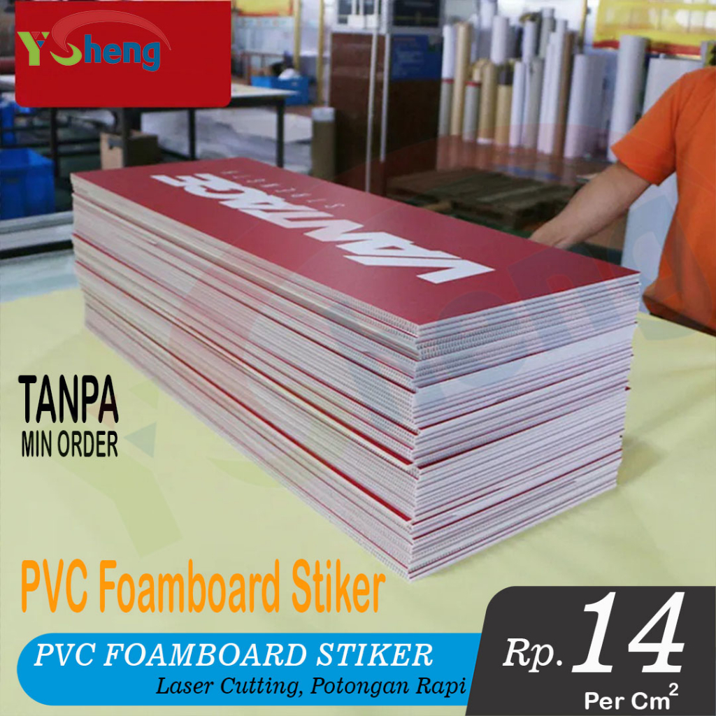 Jual PROMO PVC foam board PLUS PRINTING Stiker tebal 5mm Termurah ...