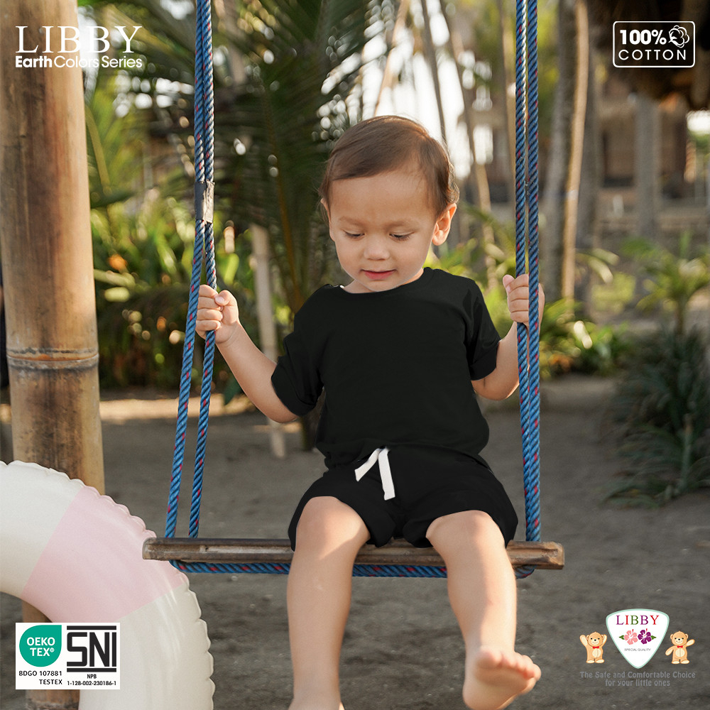 Jual LIBBY MURAH BASIC TEE ATASAN KAOS OBLONG BAYI ANAK EARTH COLOUR | Shopee Indonesia