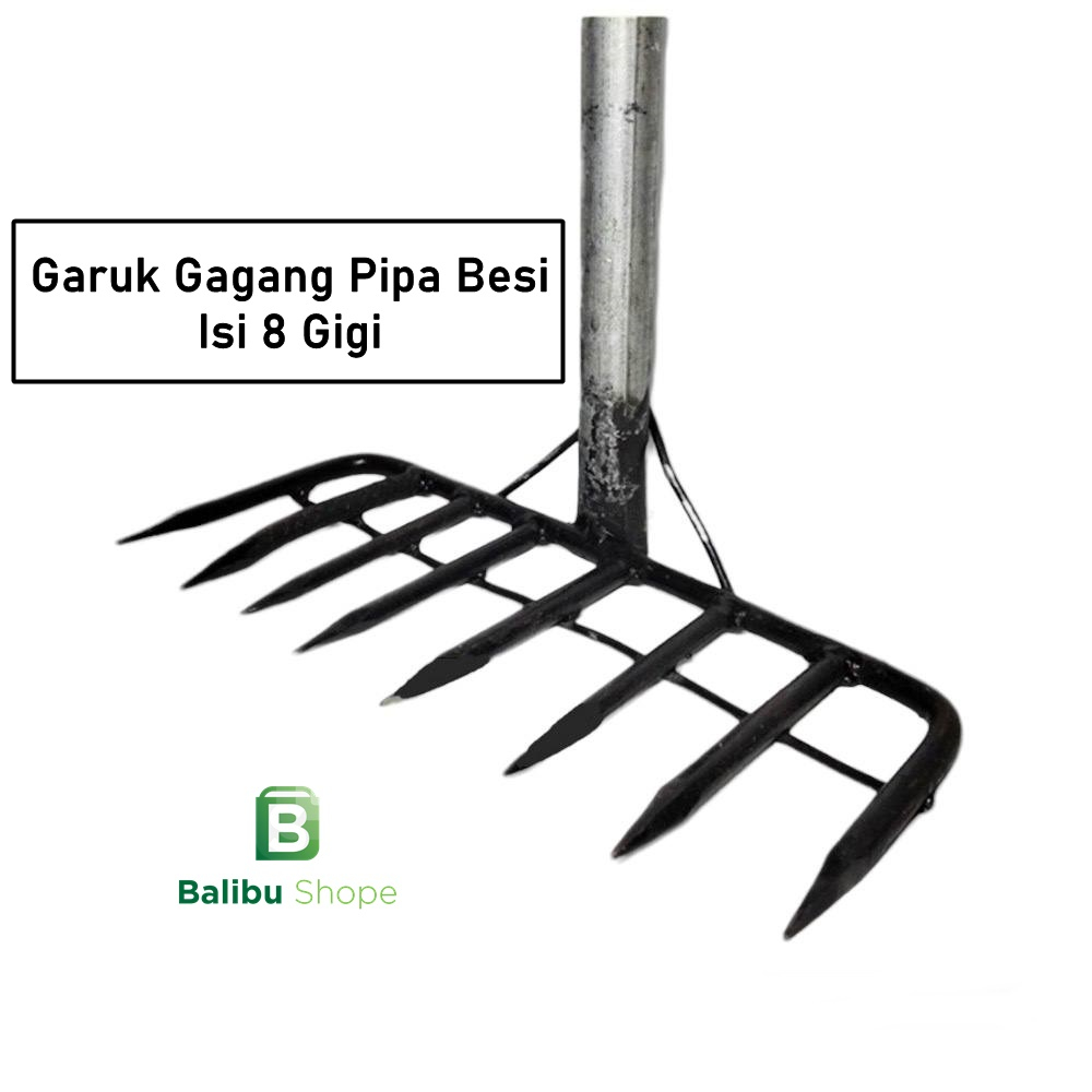 Jual Garuk Sampah 8 Gigi Gagang Pipa Besi Panjang Pembersih Sampah Got ...