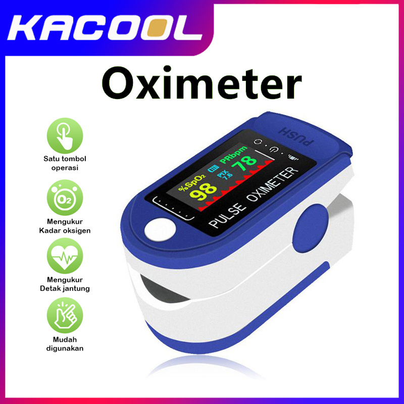 Jual Oximeter Oxymeter Fingertip Pulse Oksimeter SPO2 Ukur Heartrate ...