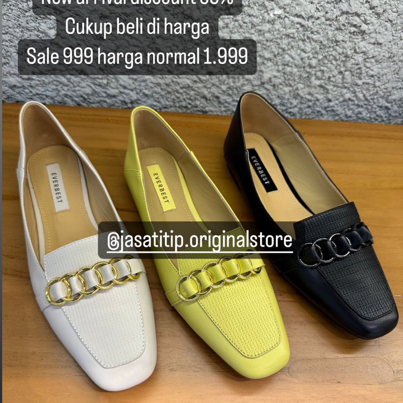 Jual Sepatu wanita flatshoes Everbest original store - kinia | Shopee ...