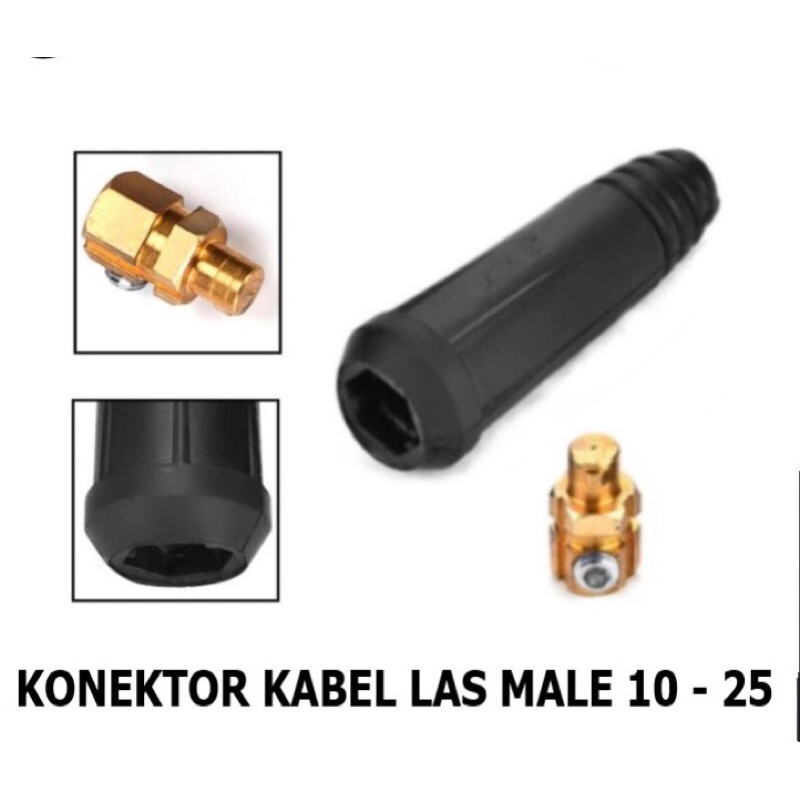 Jual kabel konektor Connector Las 10-25 mm Male | Shopee Indonesia