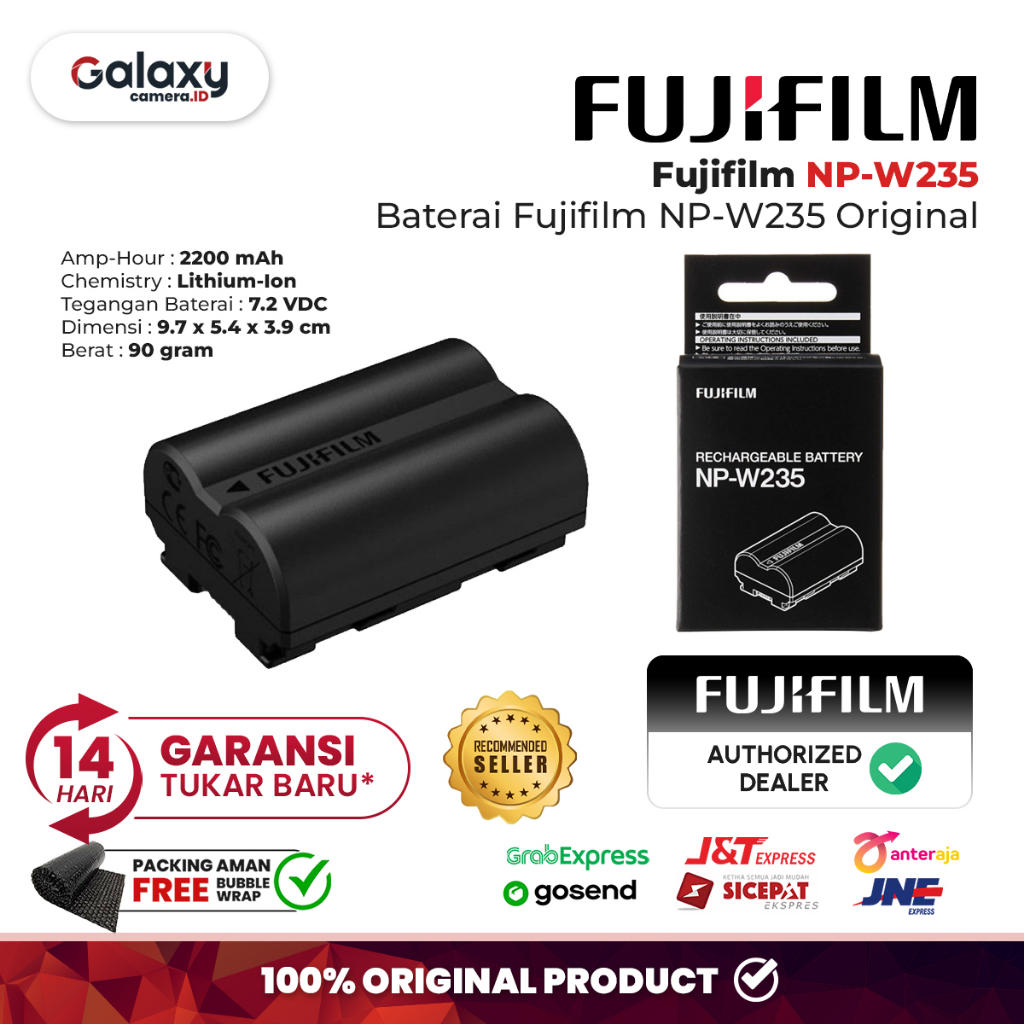 Jual Baterai Fujifilm NP-W235 Original | Shopee Indonesia