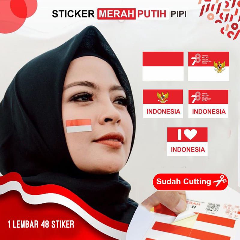 Jual Sticker Pipi Bendera Merah Putih 17 Agustus Murah | Shopee Indonesia