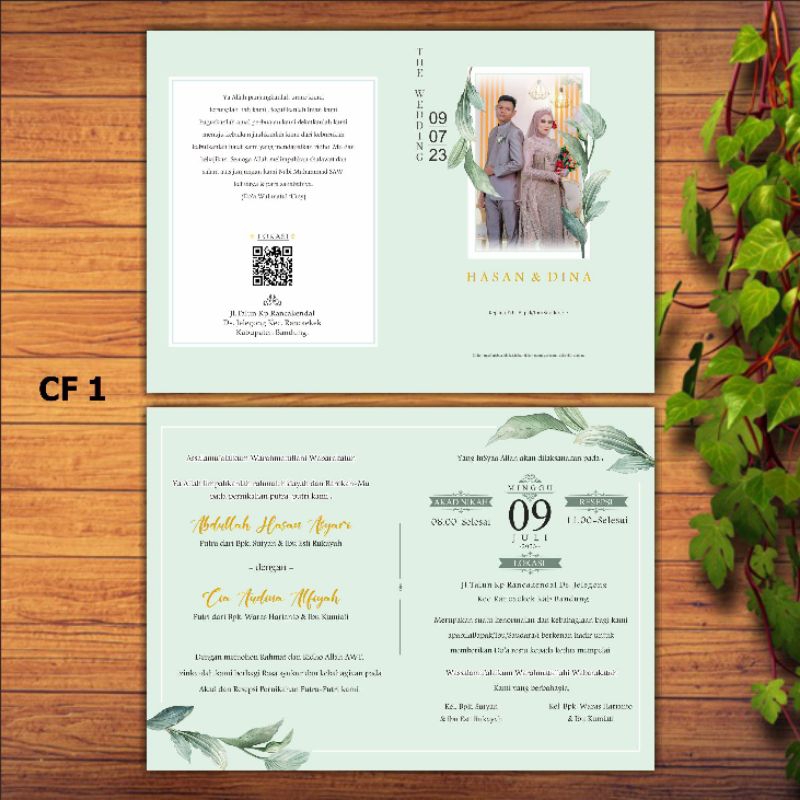 Jual (50 pcs) Undangan Pernikahan Custom Foto | Shopee Indonesia