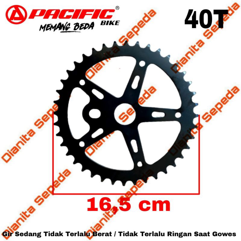 Jual Crank Set Gear Tengah Gir Langsung Besar 44 T Sepeda BMX 20 Inchi ...