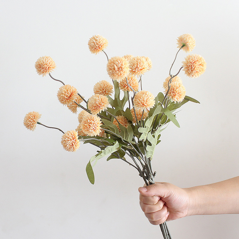Jual (5 kuntum) Bunga Pom-Pom Kecil Artificial Flower Pompom | Shopee ...
