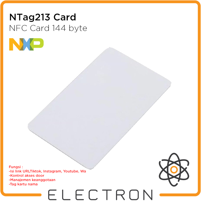 Jual NTag213 Card RFID NXP NFC Programmable NTag 213 Tag Kartu 13.56MHz ...
