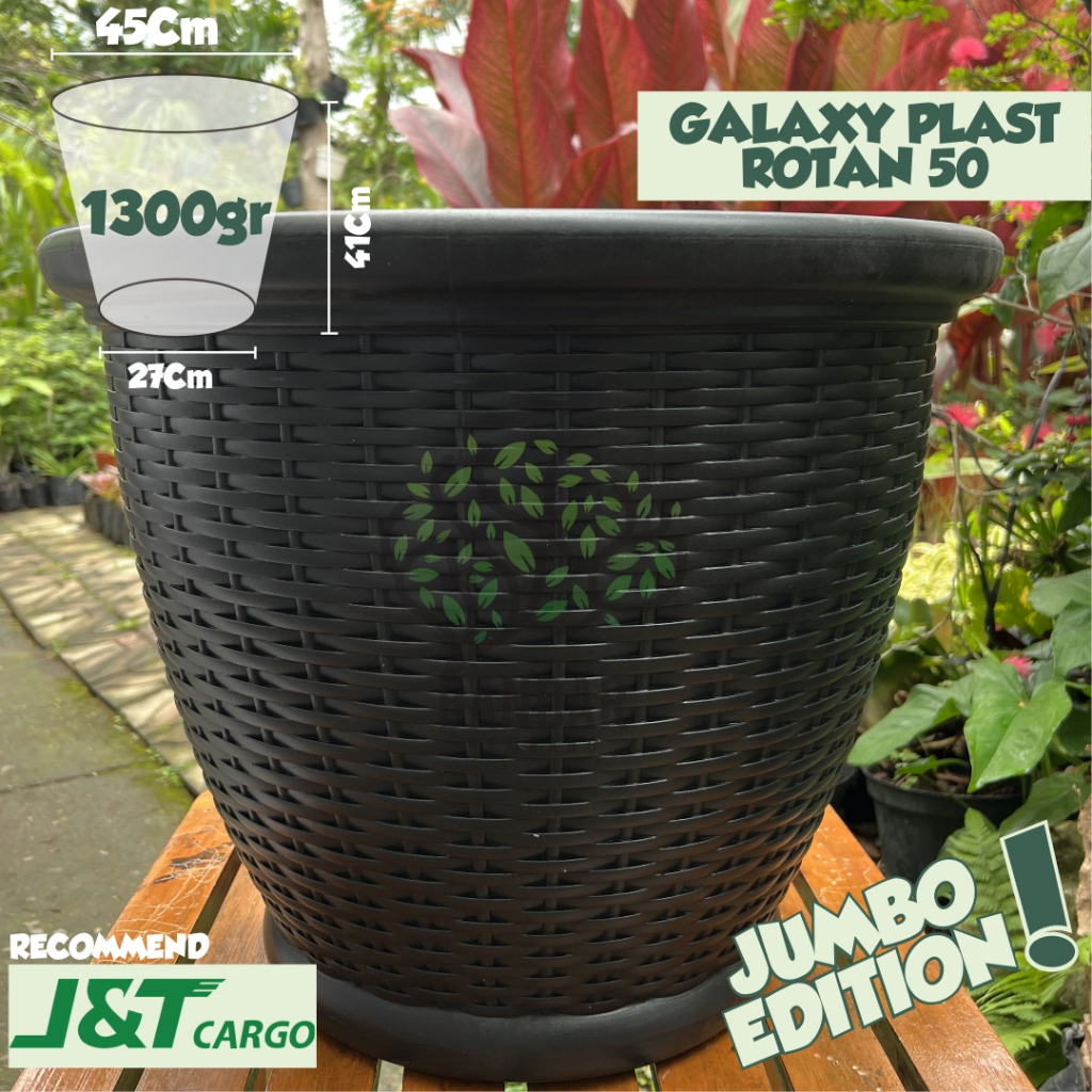 Jual Pot Jumbo Kopeng Hitam Ukuran 50 Pot Tanaman Hias Rumah Pot ...