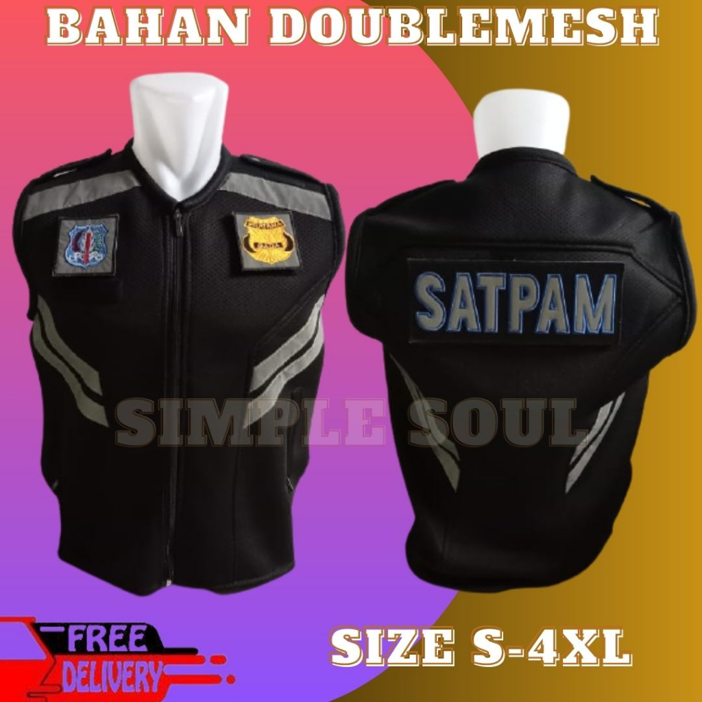 Jual Rompi Security Rompi Security Terbaru Bahan Mesh/Tebal untuk Pria ...