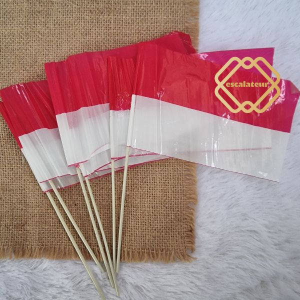 Jual ⚡pecial HUT RI 8.8 MERAH PUTIH Bendera Pawai Kecil Merah Putih ISI ...