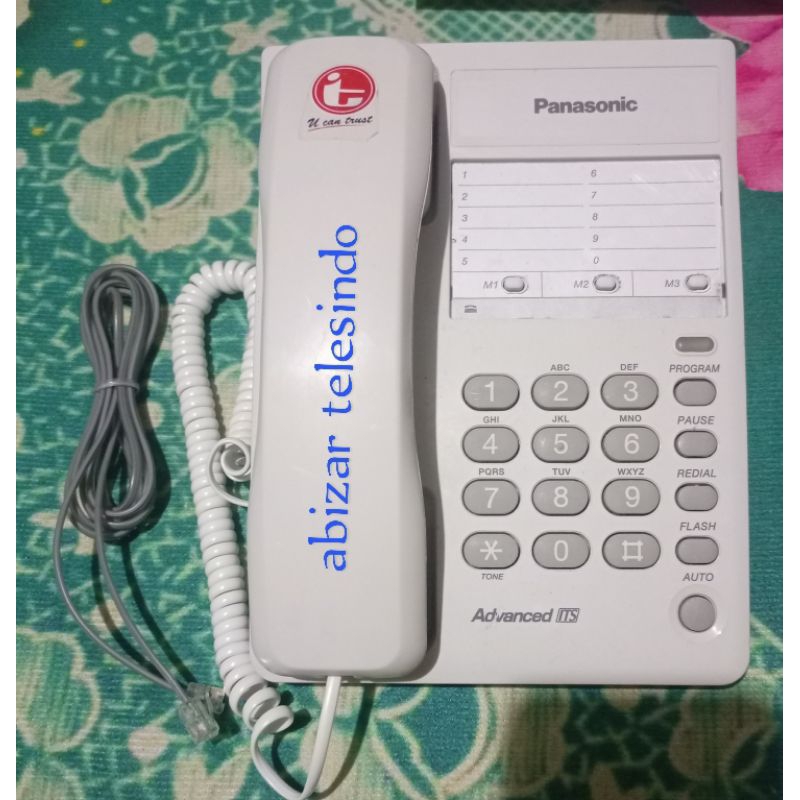 Jual pesawat telpon panasonic KX-T2371 second putih | Shopee Indonesia