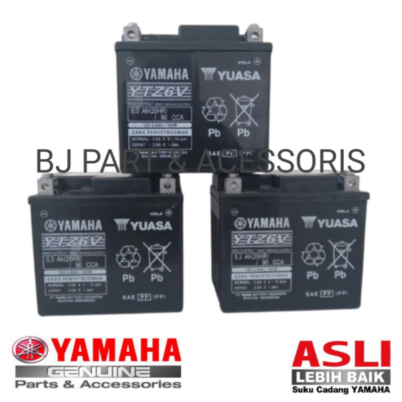 Jual ACCU / AKI YTZ6V NMAX NEW, AEROX NEW, MIO M3 SSS / BATTERY / BN1 ...