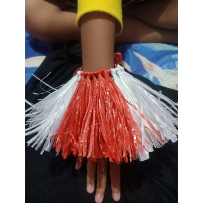 Jual asesoris tangan dan kaki rumbai tali rafia perlengkapan menari ...