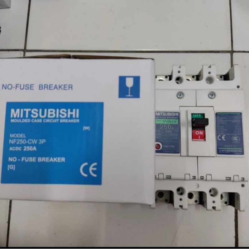 Jual MCCB NFB breaker Mitsubishi NF-250CW NF250CW NF250-CW 250A ...