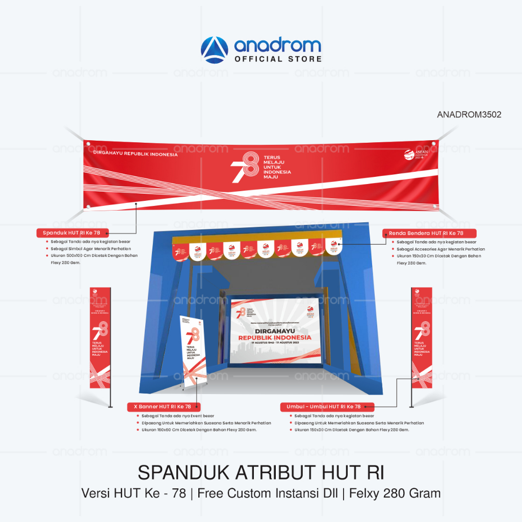 Jual Spanduk Atribut 17 Agustus | Banner Dirgahayu Kemerdekaan HUT RI ...