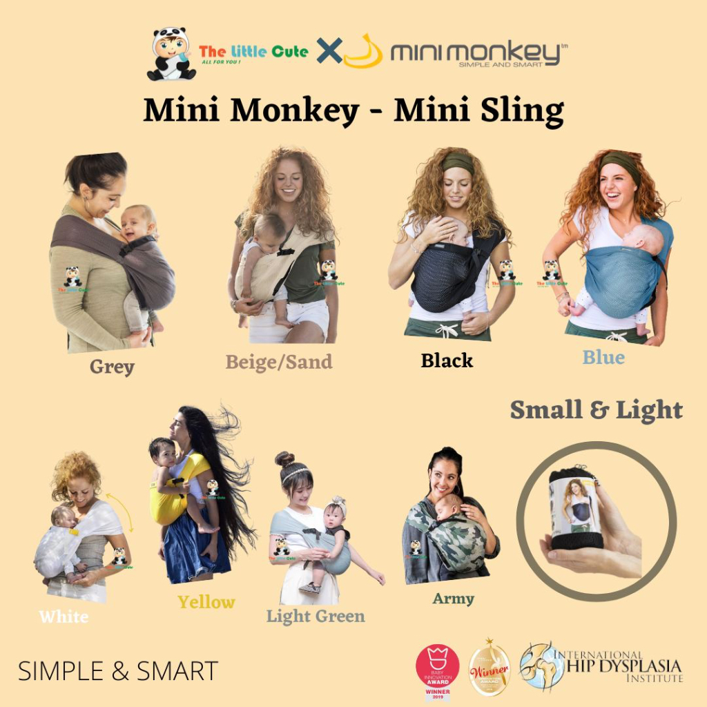 Jual Mini Monkey Mini Sling Gendongan Instant Bayi Mini | Shopee Indonesia