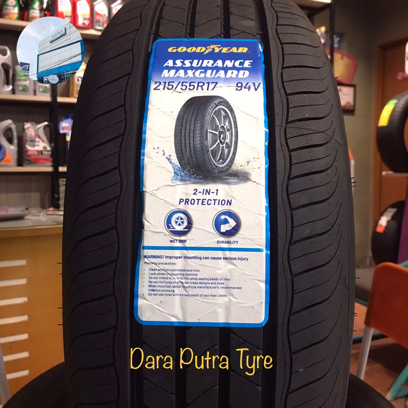 Jual Ban 215/55 R17 94V Assurance Maxguard Goodyear 215 55 17 (Camry, Juke, Hrv, Reborn ...