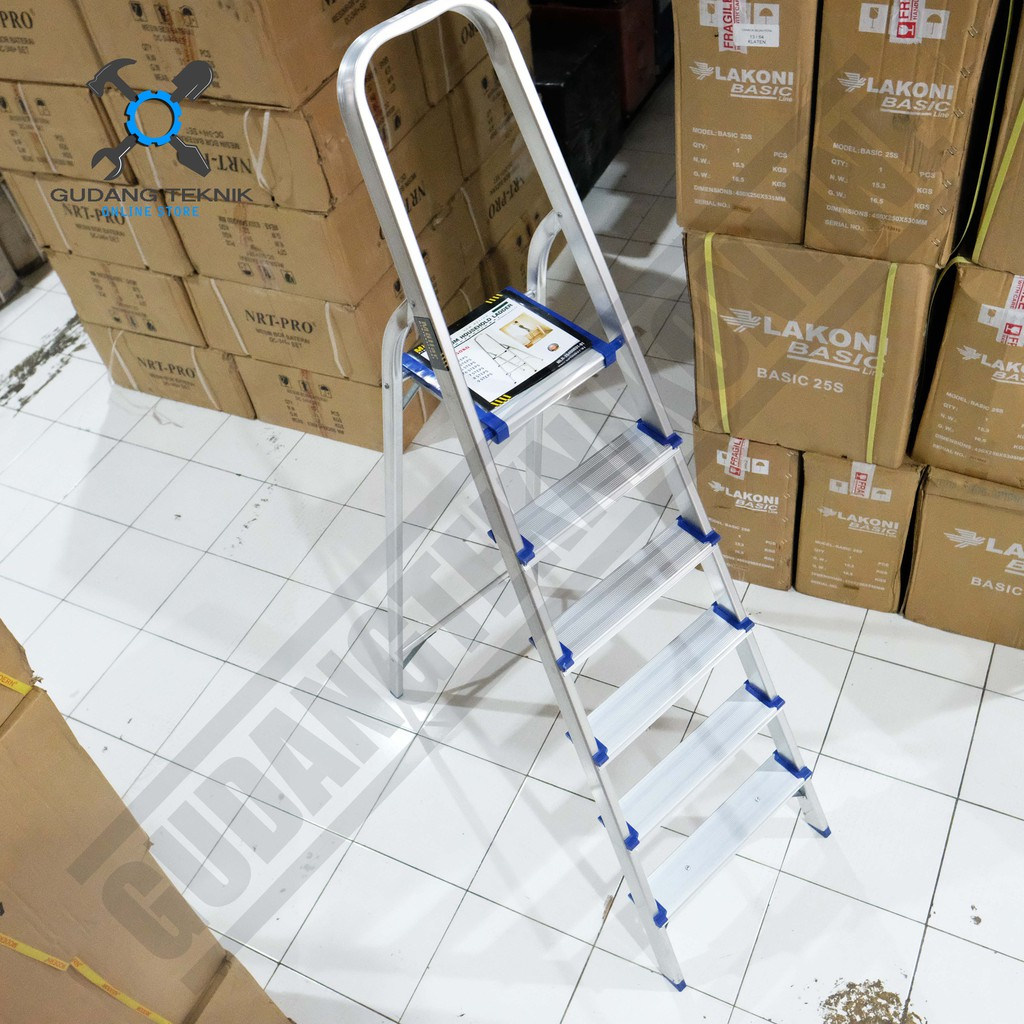 Jual Tangga Rumah Aluminium Lipat 6 Step MOLLAR / Household Ladder 6S Tangga Aluminium Serbaguna ...