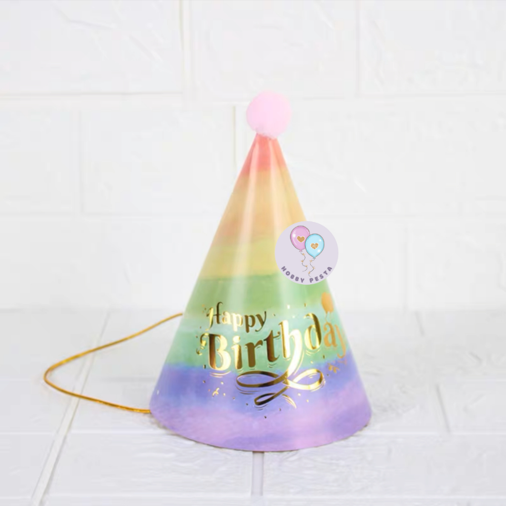 Jual TOPI ULANG TAHUN KERUCUT MIX MOTIF / TOPI ULTAH / TOPI PESTA ...