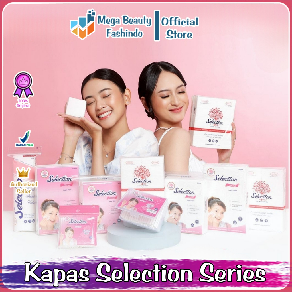 Jual Selection Kapas Wajah Lapis Tebal 35gr 50gr 75gr - Tipis 60gr (Zip ...
