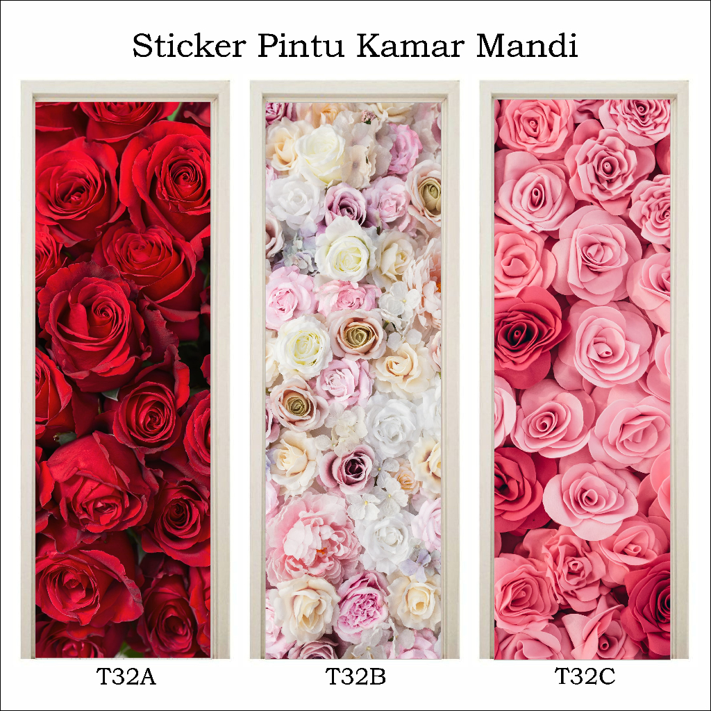 Jual sticker pintu kamar mandi , sticker pintu toilet | Shopee Indonesia