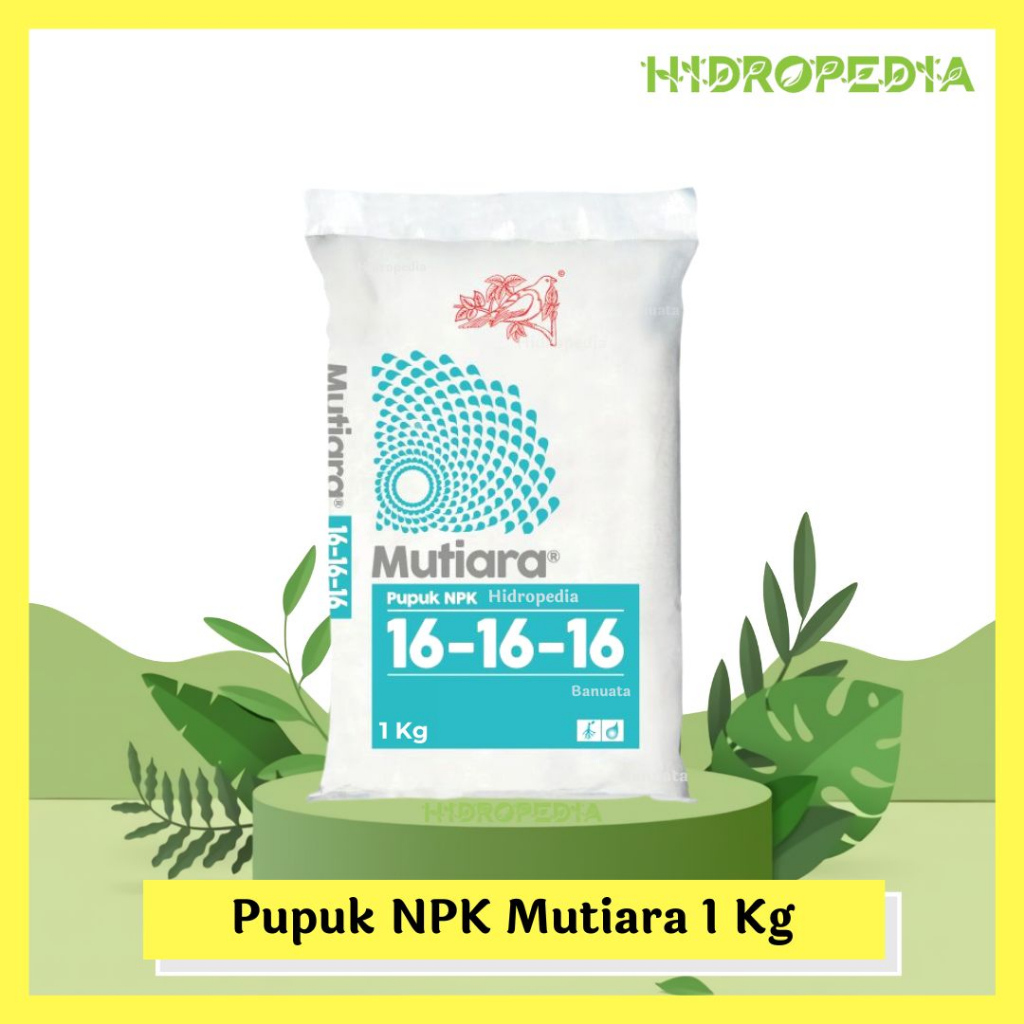 Jual Pupuk NPK Mutiara 16 - 16 - 16 Meroke Isi 1 Kg Berkualitas ...
