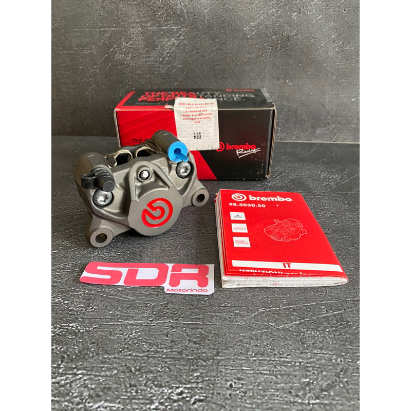 Jual Kaliper Brembo original 2 piston universal grey red logo | Shopee Indonesia