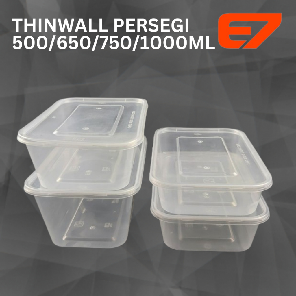 Jual Thinwall ICS RT Container Kotak Plastik Box Makan 500ml -1000ml ...