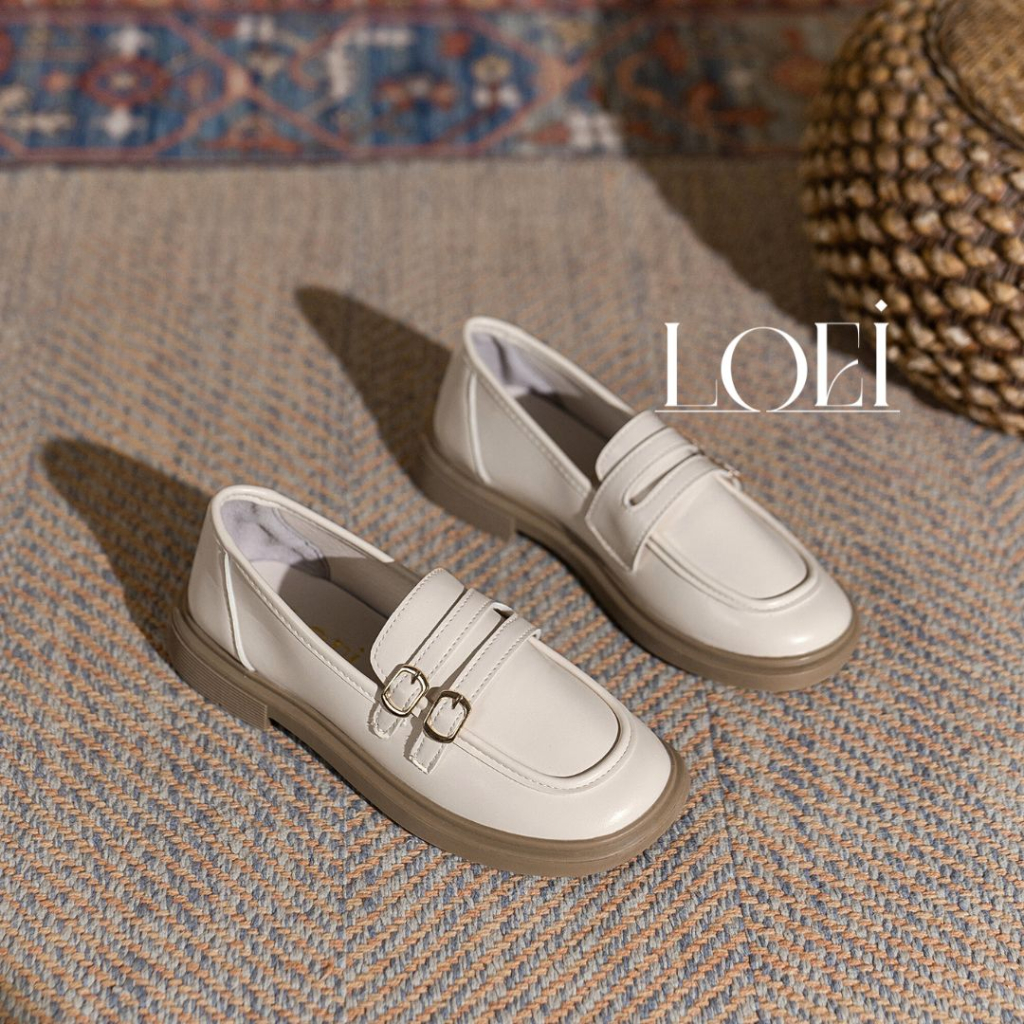 Jual LOEI Aiko Sepatu Wanita Flatshoes Kekinian Loafer Viral Terbaru ...