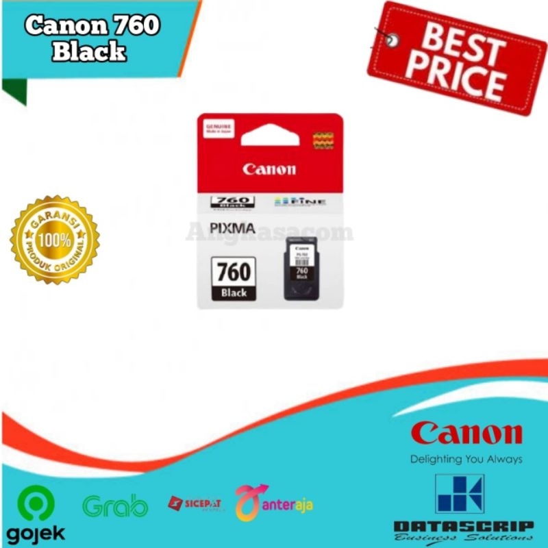 Jual Tinta Canon PG-760 PG 760 Black Original Ink Cartridge | Shopee ...