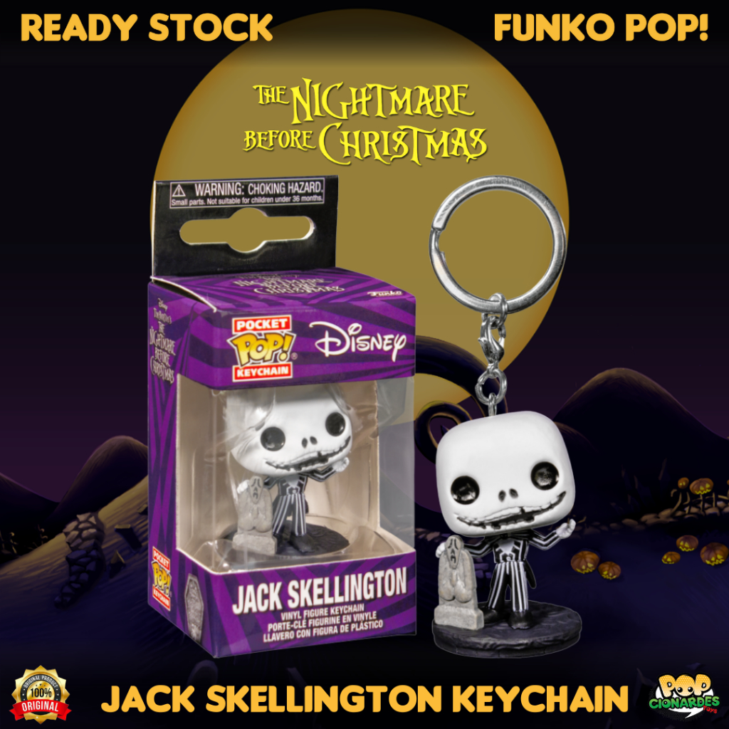 Jual Funko POP Keychain - Disney TNBC - Jack skellington 30th ...