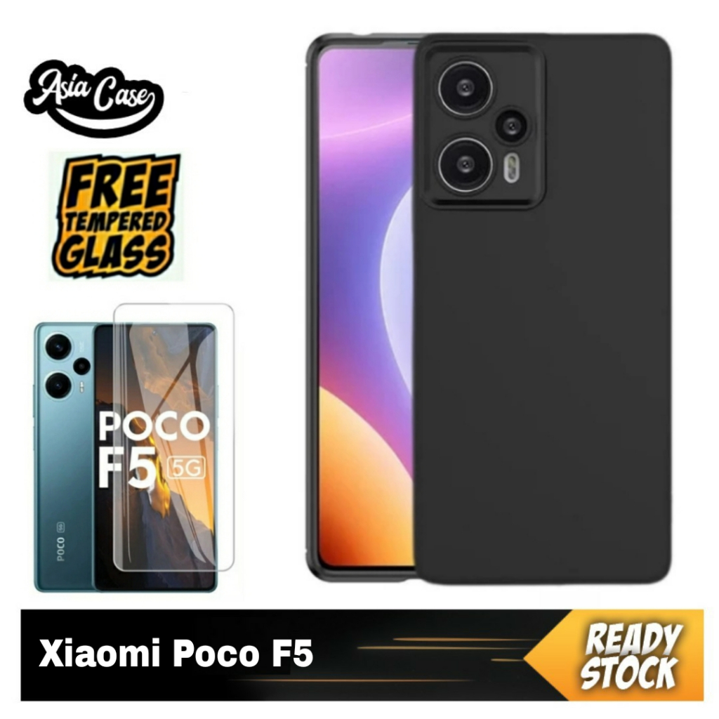 Jual Paket 2 IN 1 Case Xiaomi Poco F5 Free Tempered Glass Bening Liquid ...
