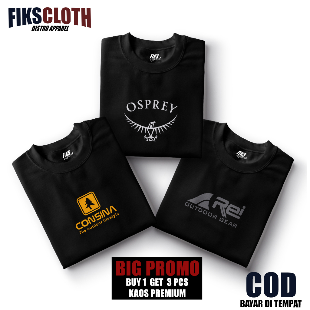 Jual BUY 1 GET 3 PCS ( PROMO COD ) Kaos Distro Pria Outdoor 100% Catton ... Jual BUY 1 GET 3 PCS ( PROMO COD ) Kaos Distro Pria Outdoor 100% Catton ...