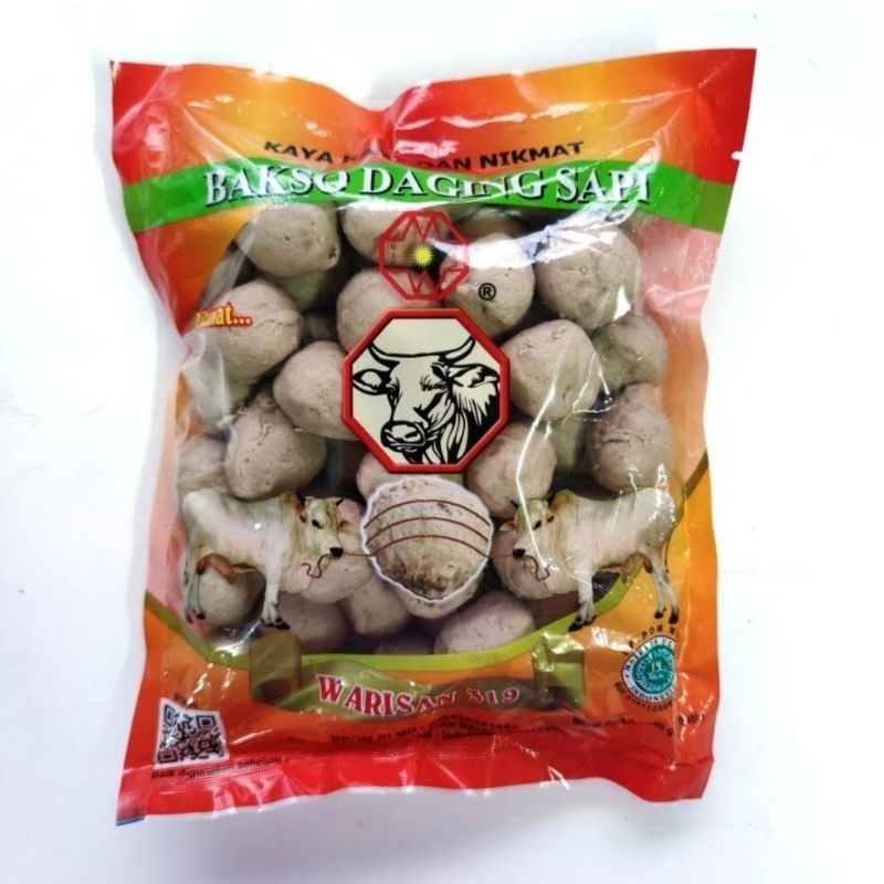 Jual Bakso daging sapi URAT merk WARISAN 600gr isi 50 butir enak dan ...