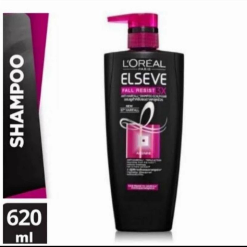Jual L'oreal paris fall resist 3X anti hair fall shampoo 620ml | Shopee ...