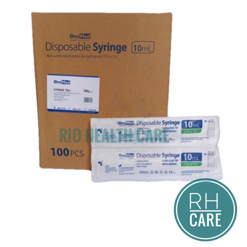 Jual Syringe disposable 10CC onemed ecer 10cc syringe disposable 10cc ...