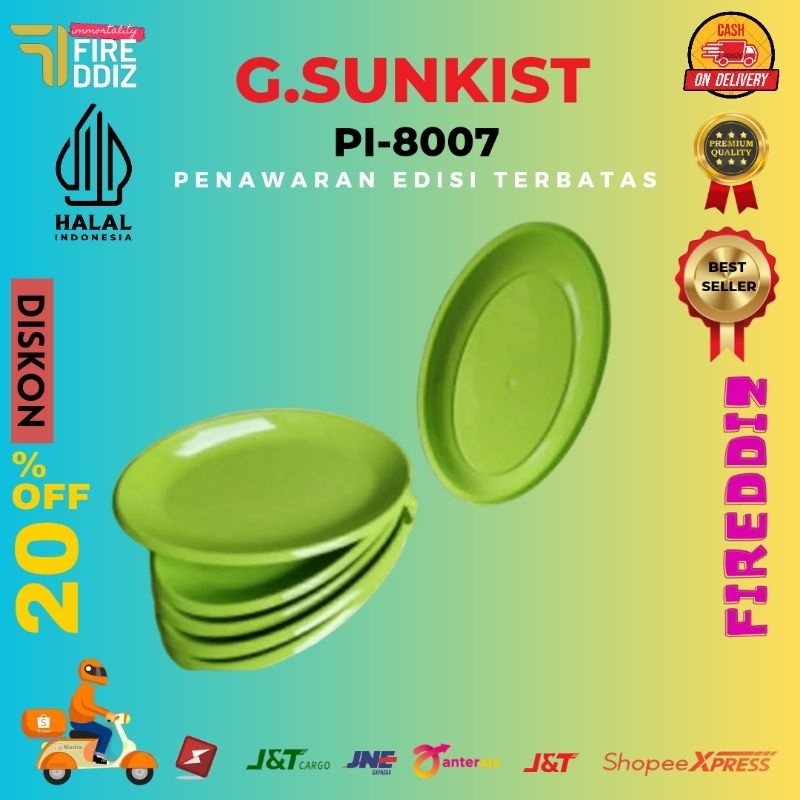 Jual Piring Ikan Golden Sunkist PI-8007 , Piring Oval Besar Golden ...