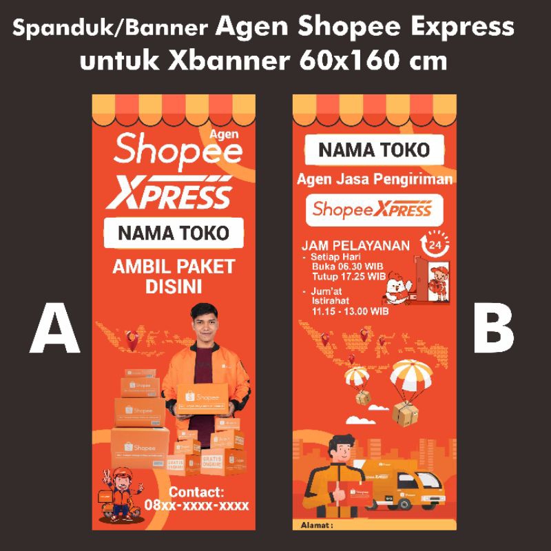 Jual Spanduk Xbanner Agen Shofi Express 60x160cm | Shopee Indonesia