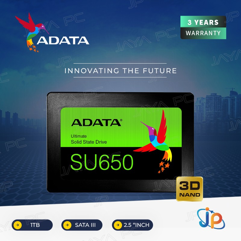 Jual Adata SSD SU650 Ultimate 1TB Sata 3 - SU650 3D Nand 1 TB 2.5 ...