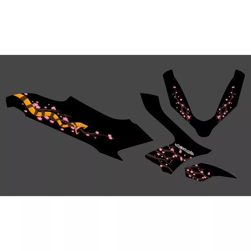 Jual striping sticker pcx 150 motif bunga sakura most wanted transparan ...