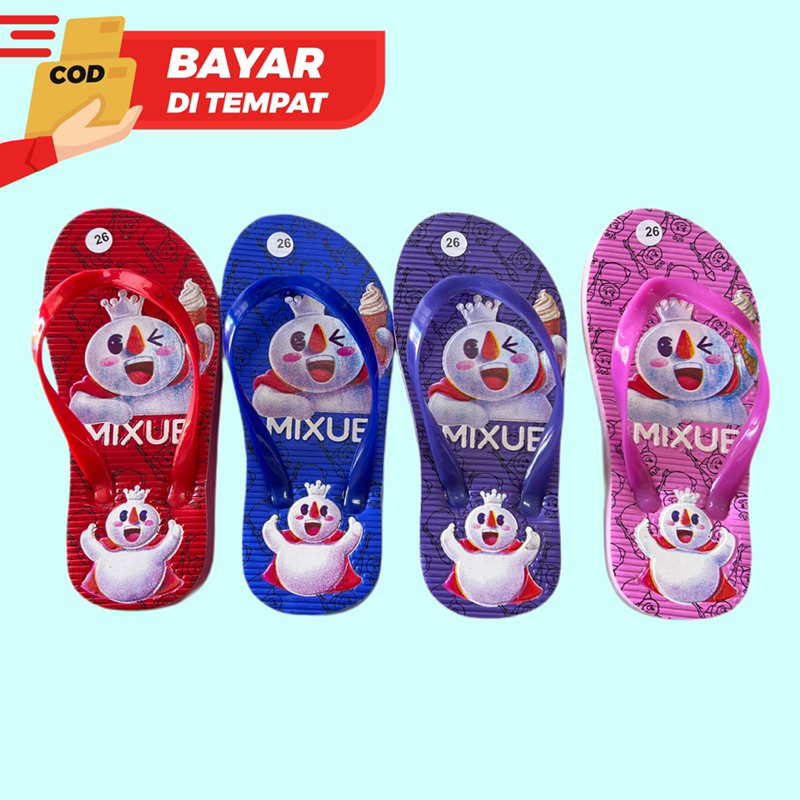 Jual Sandal jepit anak cewek MIXUE, KUDA PONI DAN KUROMI - Sandal Viral ...